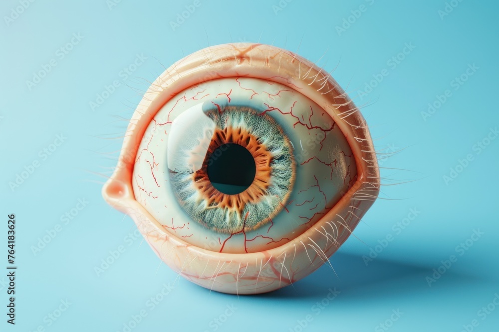 Anatomy of the human eye Isolated on white background Stock ...