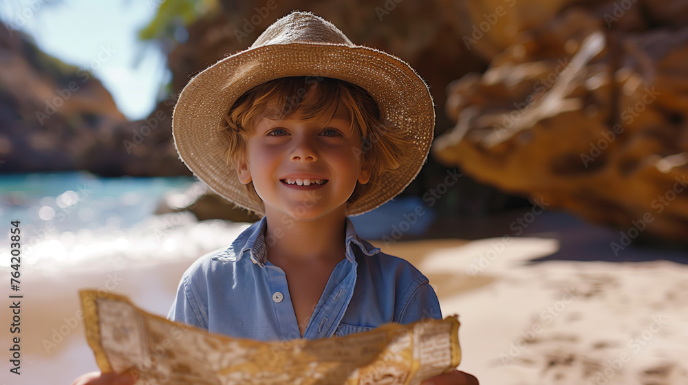 Engage viewers with the excitement of a treasure hunt, featuring a ...