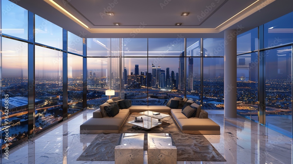 An exclusive residential tower design with panoramic views, private ...