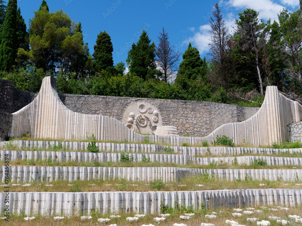 Partisan Memorial Cemetery in Mostar, Bosnia and Herzegovina. The ...