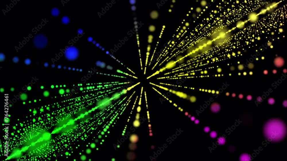 abstract particle light background animation,DOF, depth of field ...