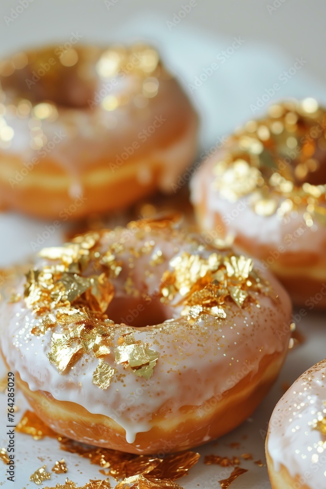 Edible glitter and gold leaf donuts, for those seeking luxury in every ...