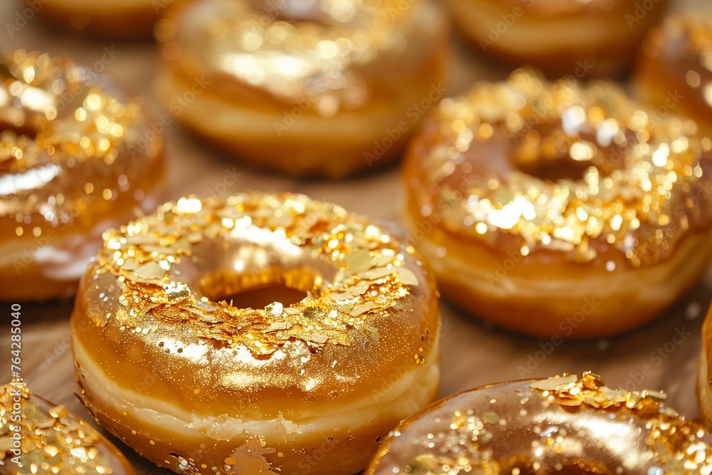 Edible glitter and gold leaf donuts, for those seeking luxury in every ...