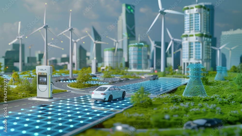 A representation of a smart grid virtual battery energy storage network ...