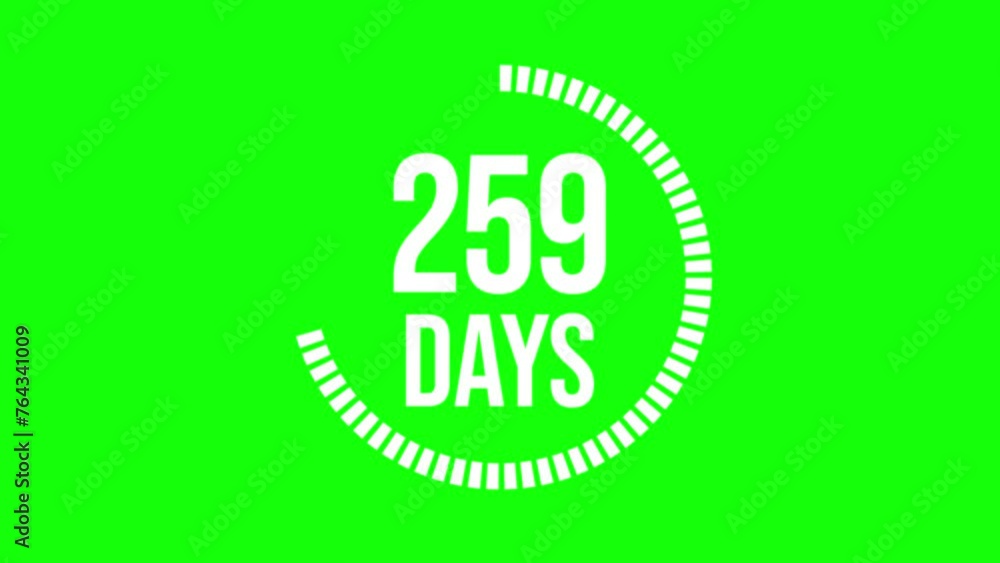 365 days count 2D animation motion graphics three hundred sixty five ...