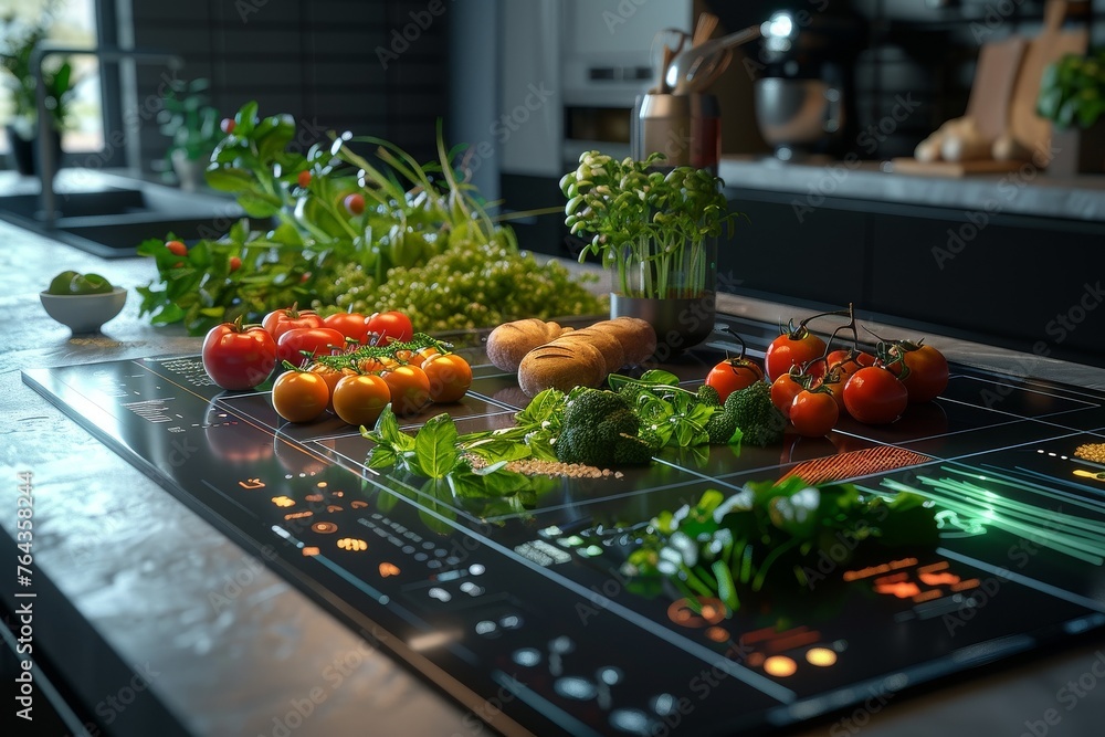 A generative AI cooking assistant suggesting recipes and cooking ...