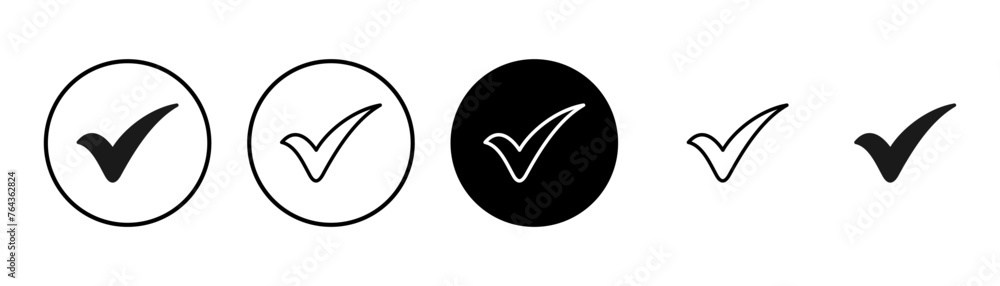 Vecteur Stock Check icon vector isolated on white background. check ...