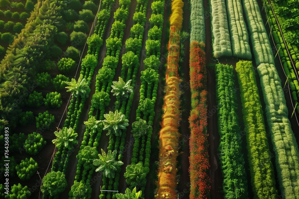 Biodiversity in Agriculture: A Vibrant Earth Day Image of a Polyculture ...