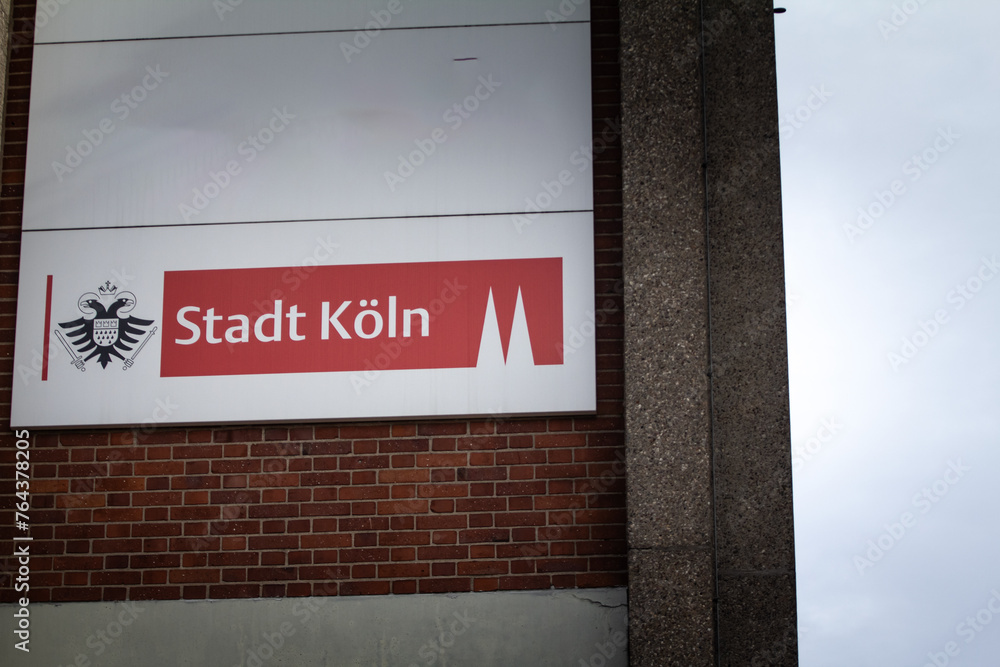 COLOGNE, GERMANY - NOVEMBER 12, 2022: Stadt Koln logo on an official ...