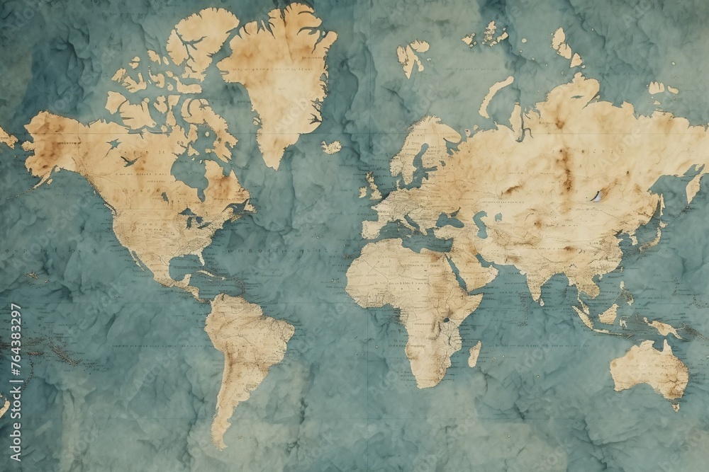 Map Vintage Paper Texture Background, Map Old Paper Texture, Map ...