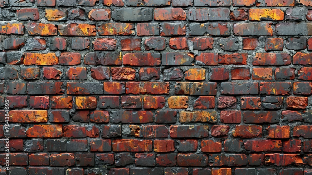 Brick wall texture background. Red brick wall wallpaper in vintage ...