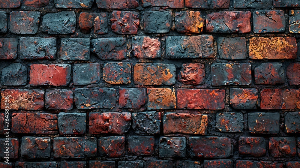 Brick wall texture background. Red brick wall wallpaper in vintage ...