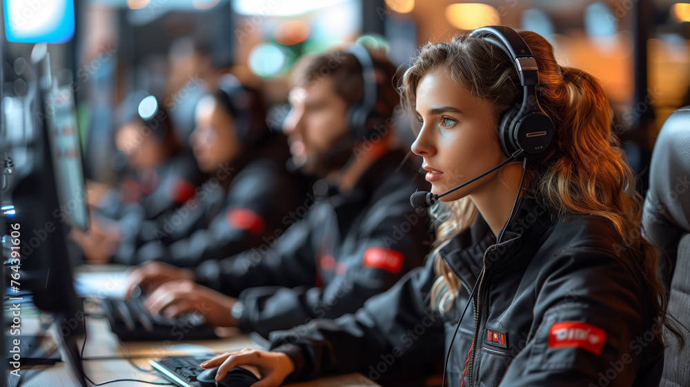 a 911 call center for first responders, fire, police, and medical ...