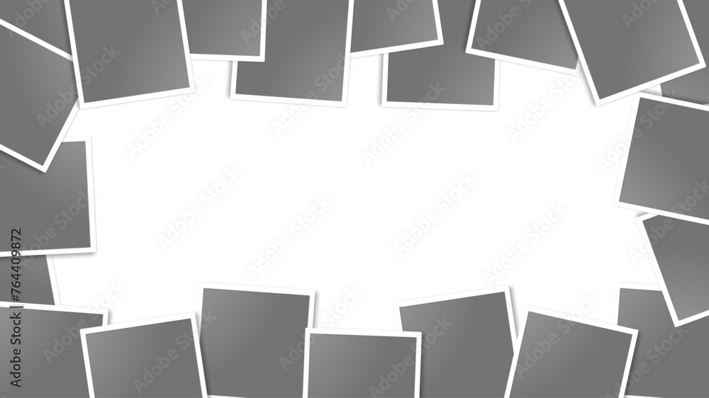 polaroids frame photos border background Stock Vector | Adobe Stock