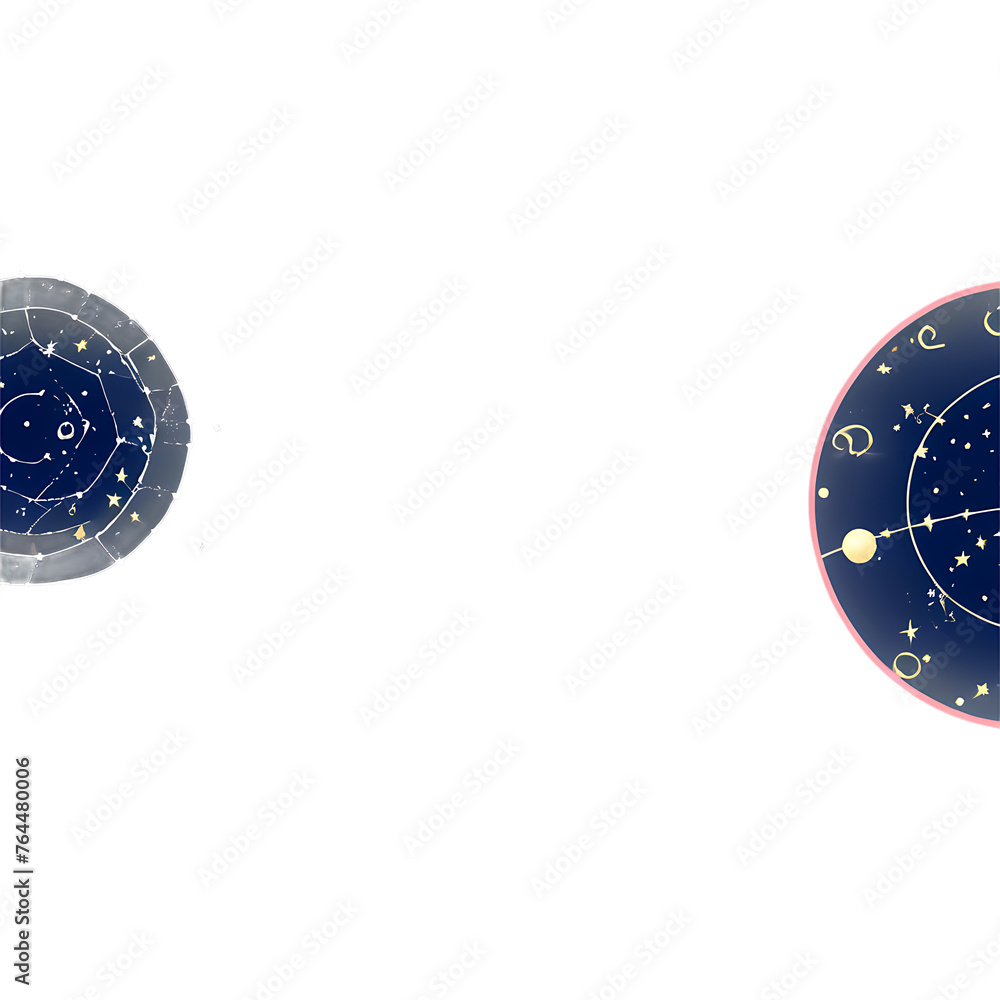 Celestial astrology zodiac border with star signs and constellations ...