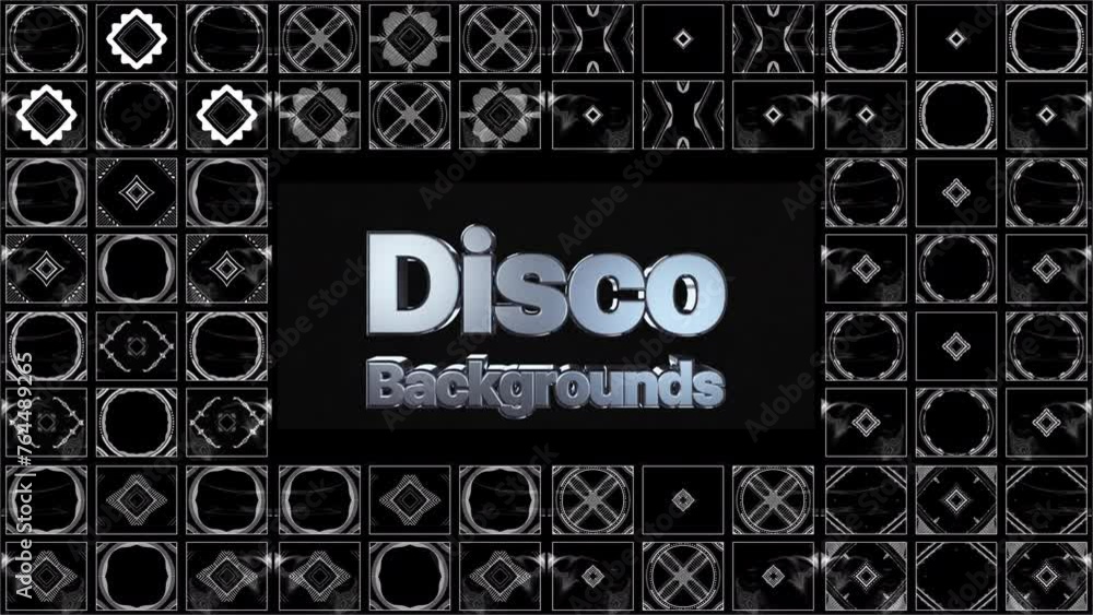 Monochrome Disco Backgrounds Motion Graphics Pack is an array of ...