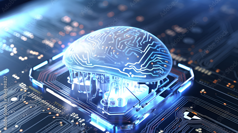 Human brain merged with electronic circuits brain computer artificial ... Human brain merged with electronic circuits brain computer artificial ...