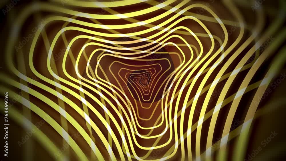 Fast clockwise motion of overlapping curvy shapes with hypnotic effect ...
