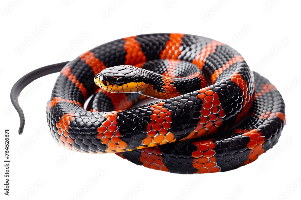 a coral snake with a venomous bite and a warning sign on its body ...