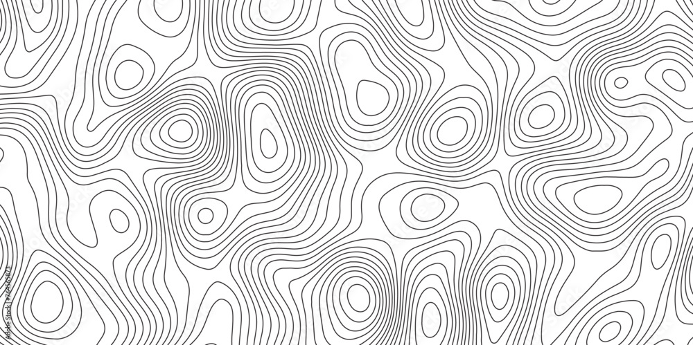 Abstract topographic contours map background. Ocean topographic line ...