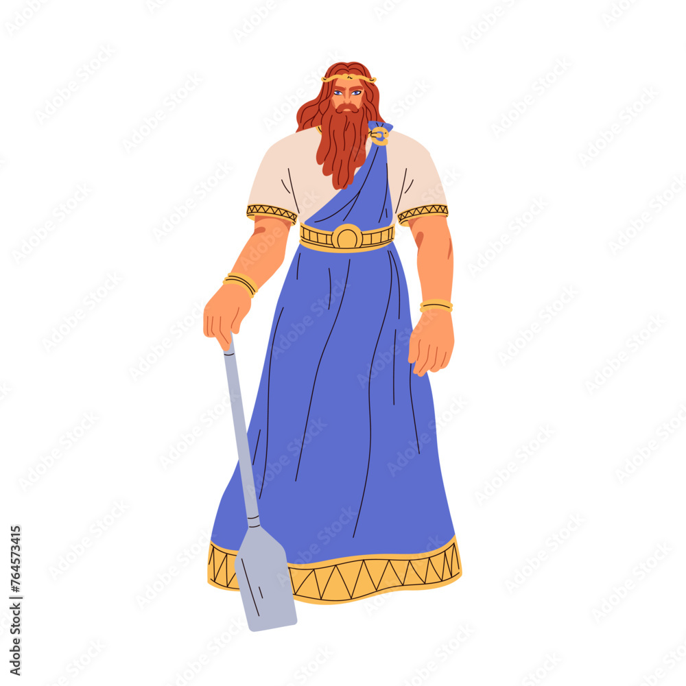 Njord, Norse god of wind and sea. Deity of Nordic mythology, ancient ...
