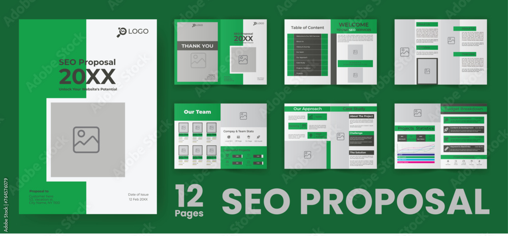 SEO Project Proposal Brochure Template. Multipurpose Project Design ...