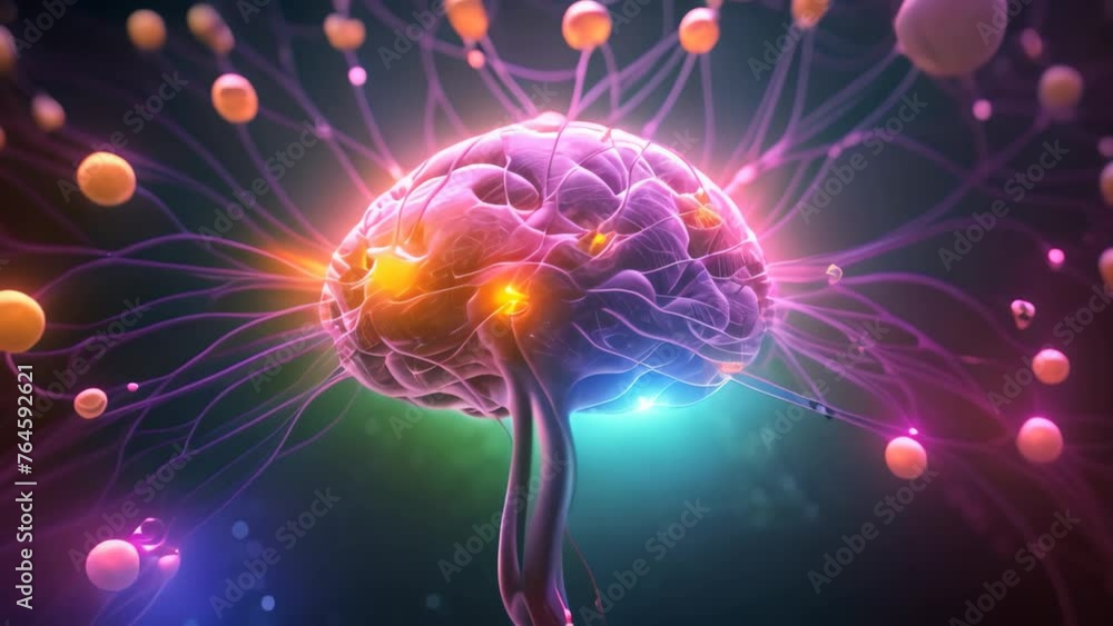 See the complex neural network of the human brain in this computer ...