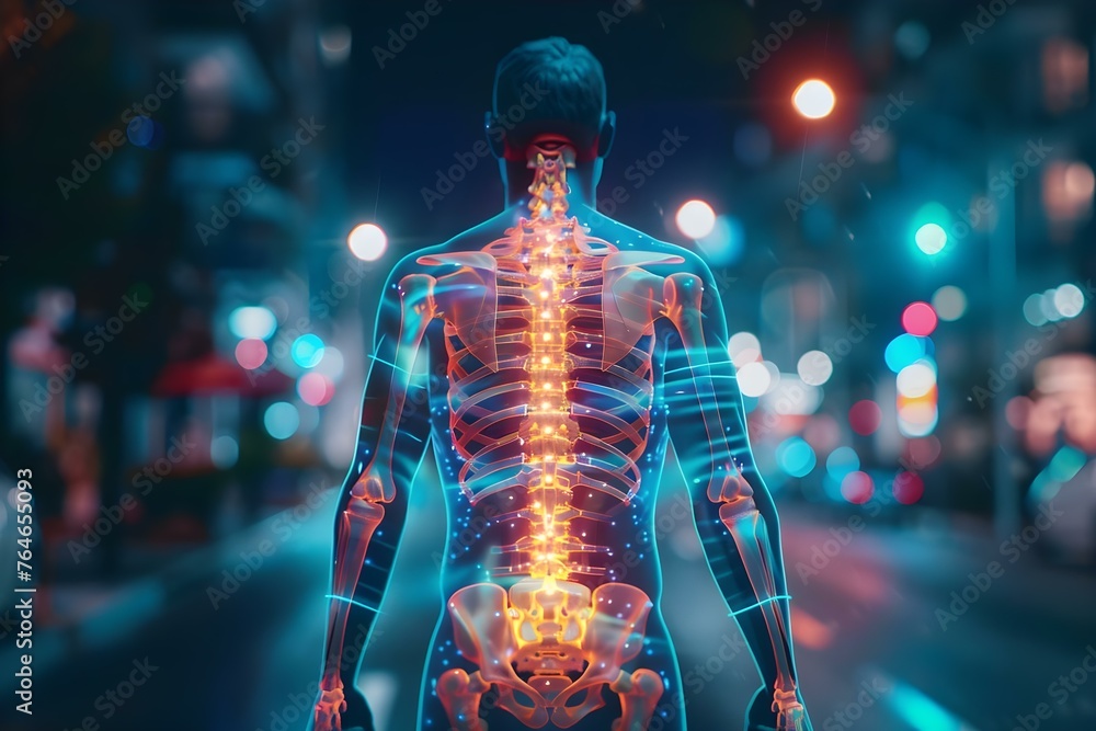 Visualizing Back Pain: D Rendered Image with X-ray for Accurate ...
