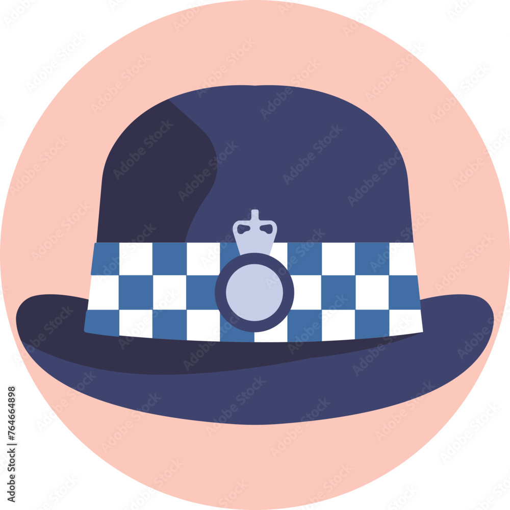 The Police Hat icon represents the iconic headgear worn by British ...