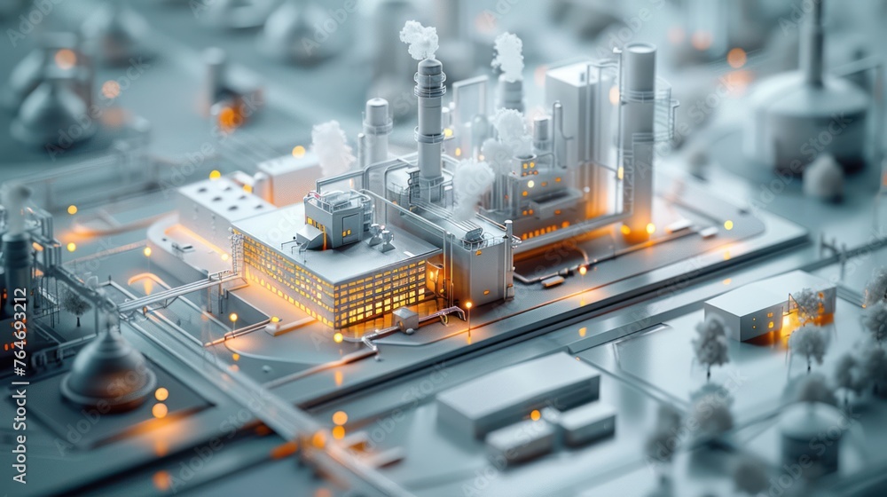 Model of a green factory redesigned for maximum efficiency using ...