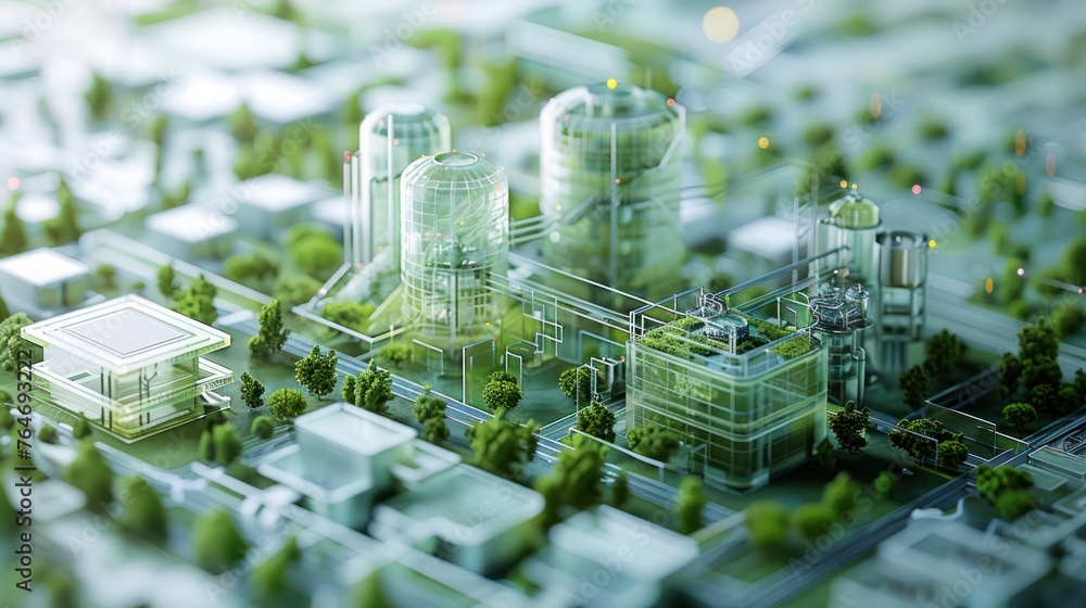 Model of a green factory redesigned for maximum efficiency using ...