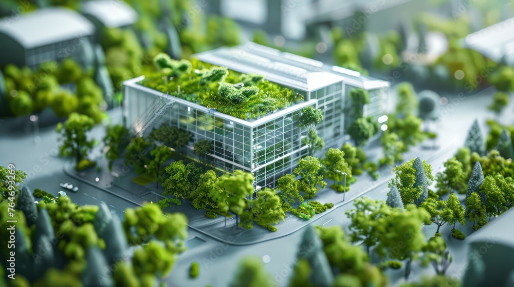 Model of a green factory redesigned for maximum efficiency using ...