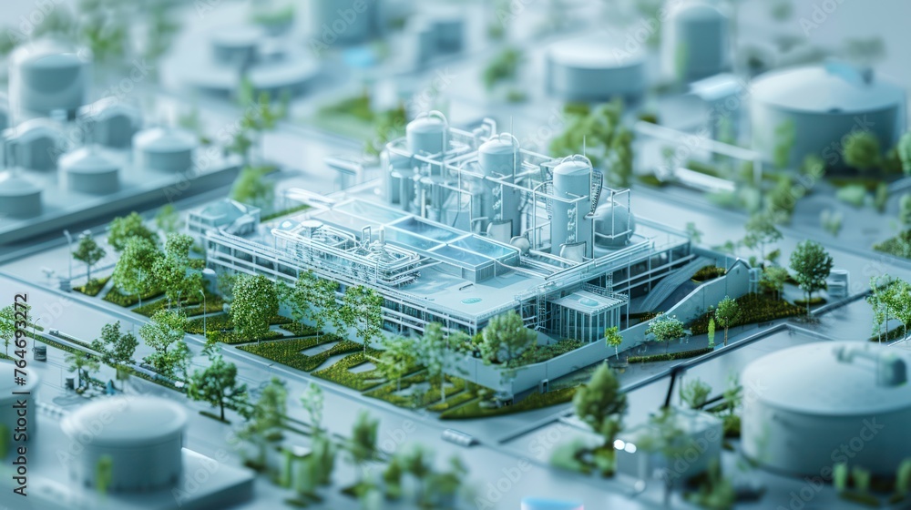 Model of a green factory redesigned for maximum efficiency using ...