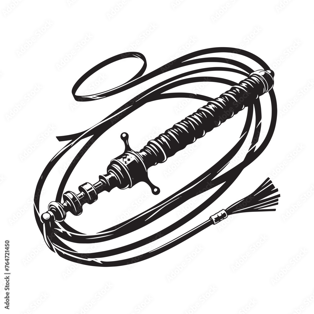 Eerie Whip Set of Silhouette - Unveiling the Shadows of Intimidation ...