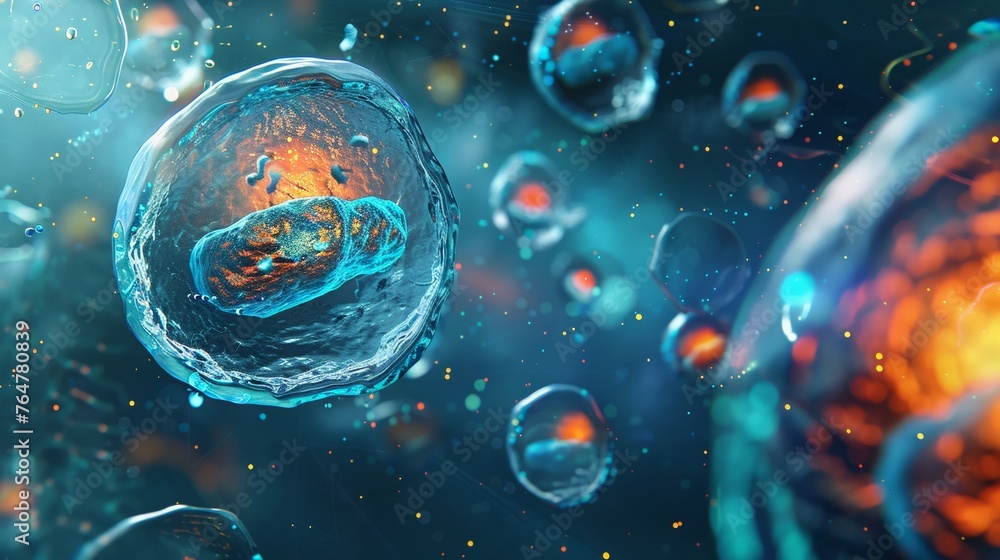 Dynamic illustration of cytoplasm flow within an animal cell ...