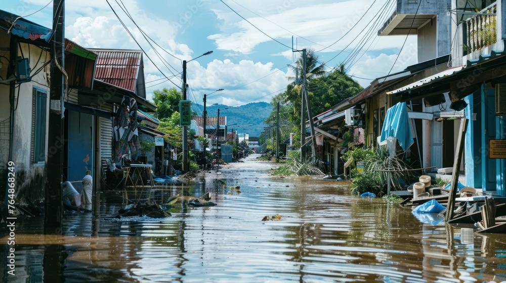 In a disaster-prone area, a civil engineer is developing flood defense ...