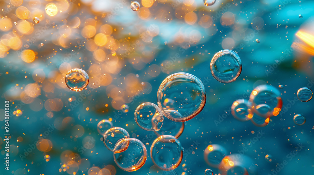 Abstract hydrogen molecules visualization portrays complex connections ...