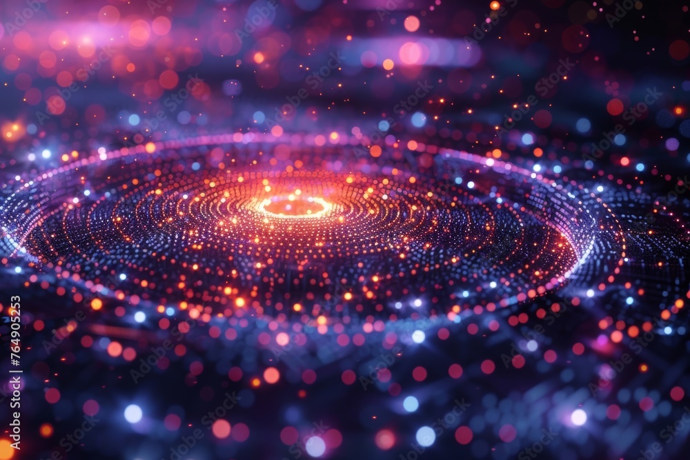 An illustration demonstrating a quantum computing system interface ... An illustration demonstrating a quantum computing system interface ...