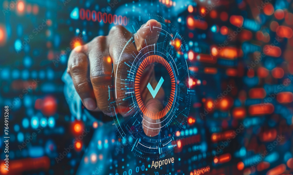 Corporate Decision-Maker Utilizing Digital Approval Process Interface ...