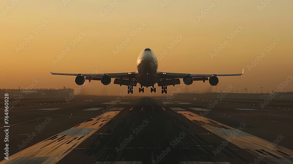 Graceful Ascension: Capturing the Majestic Movement of a Mighty Jet's ...