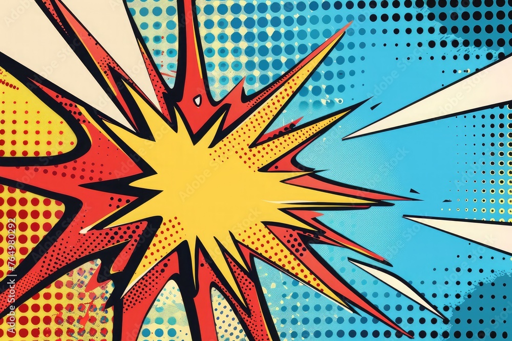 Comic Book Versus Template Background Classic Pop Art Style Superhero