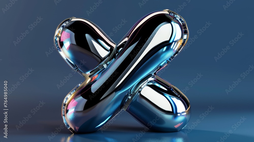 Y2K chrome font. Liquid metal 3d alphabet, Aesthetic techno letters ...