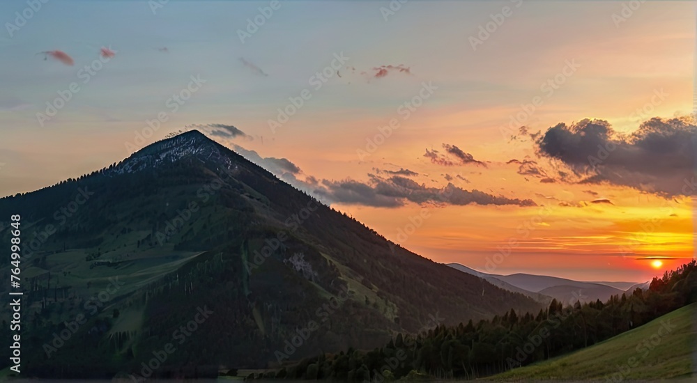 sunrise over the mountain,sunrise in the mountains,The Majestic Beauty ...