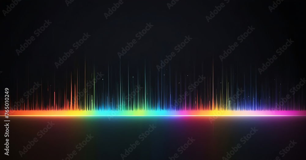 Red spectrum lights with black party club neon lights abstract wave ...