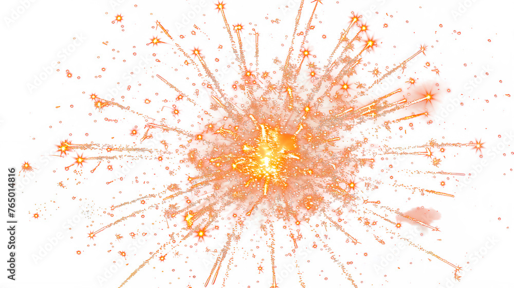 festive fireworks on an isolated transparent background. Fireworks png ...