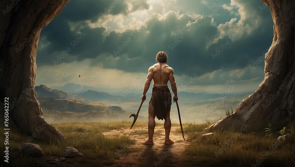 The Bible story of Cain and Abel in the book of Genesis. Religious ...