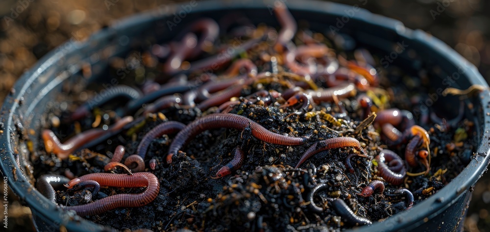 Utilizing earthworms in organic waste composting to enhance soil ...