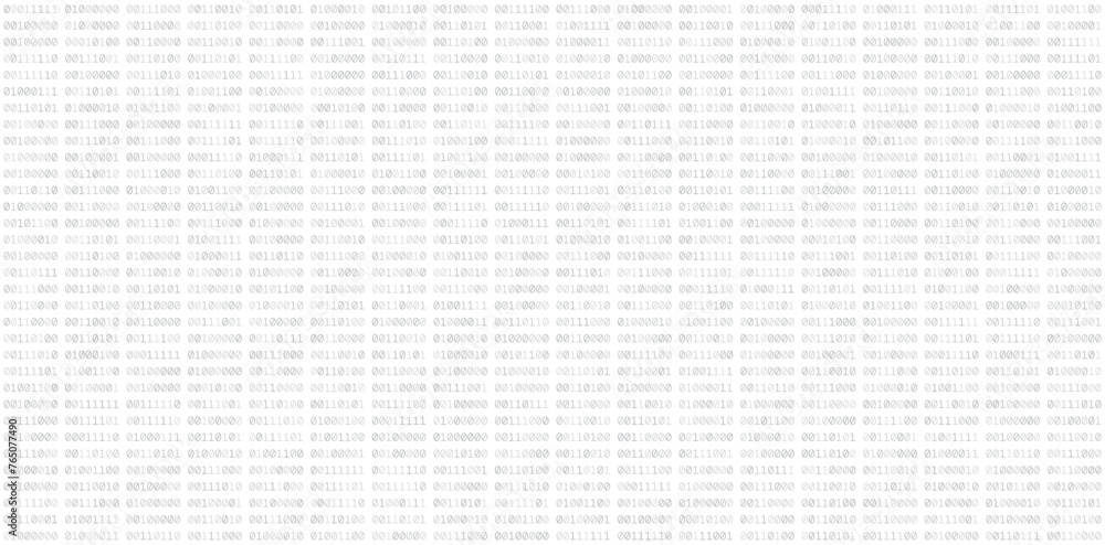 Vecteur Stock Binary code black and white background with two binary ...