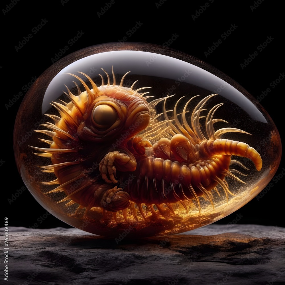 Happy easter baby monster embrio ghost zombie alien eggs angry in 3D ...