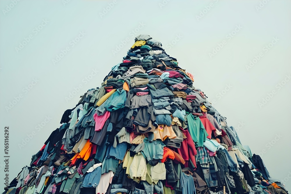 Excessive clothing waste in landfill due to overproduction and ...